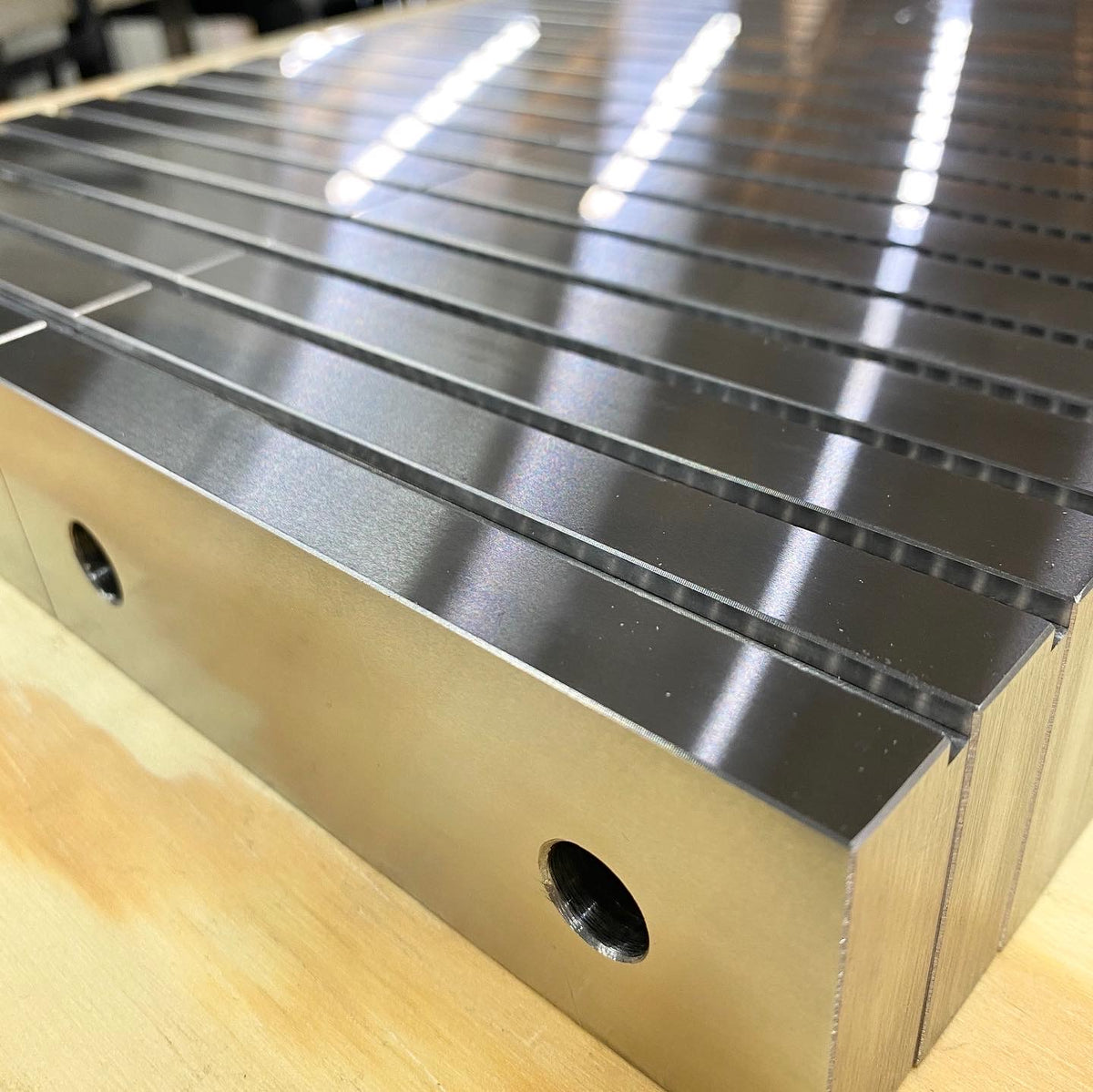 Machinable 1018 Serrated Dovetail Vise Jaws! (.062” Step) – Burton Tool ...